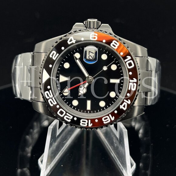 n/a | Accessories | Custom Made Gmt Mods Watch Automatic Movement Coke ...